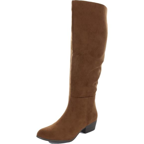 Esprit | Shoes | Esprit Womens Treasure Brown Faux Suede Tall Kneehigh ...